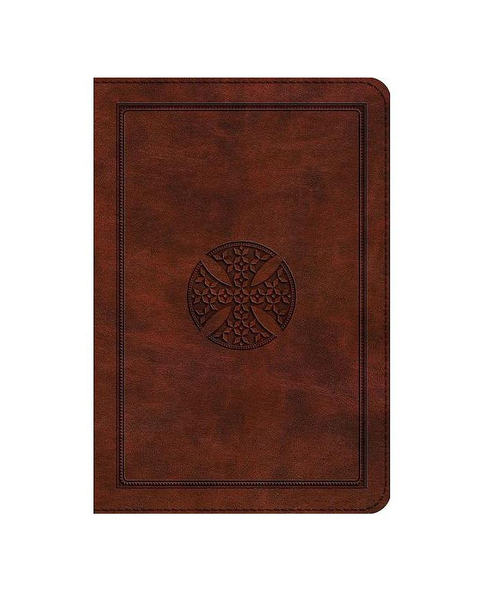 Barnes & Noble ESV Large Print Compact Bible (TruTone, Brown, Mosaic ...