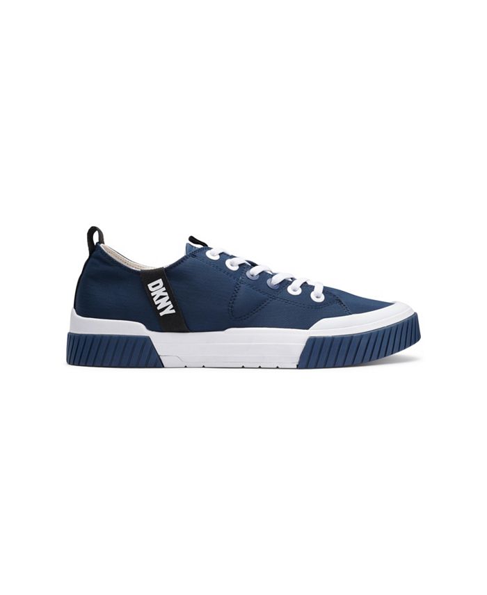 DKNY Men's Nylon Two Tone Branded Sole Low Top Sneakers - Macy's