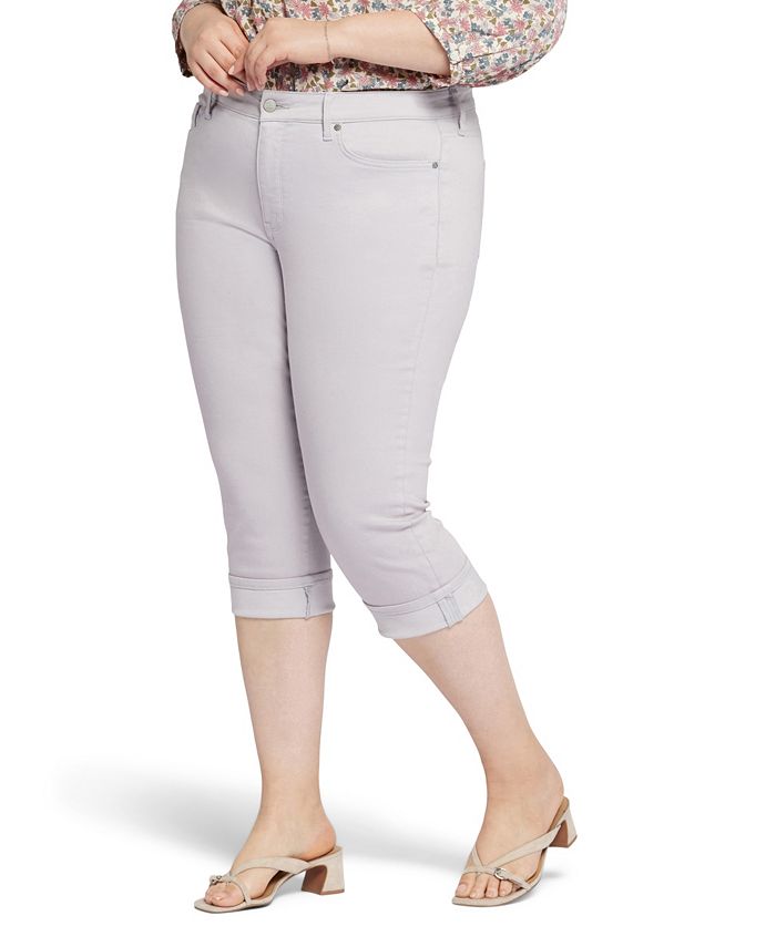 NYDJ Plus Size Marilyn Straight Crop Cuff Jeans - Macy's