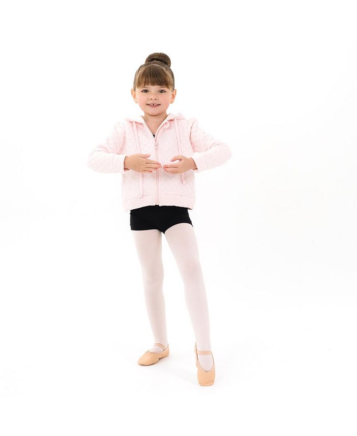 Flo Dancewear Toddler Girl Quilted Zip Through Ballet Hoodie - Macy's