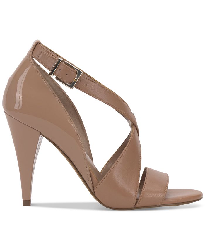 Vince Camuto Women's Aleanna Strappy Cone-Heel Dress Sandals - Macy's