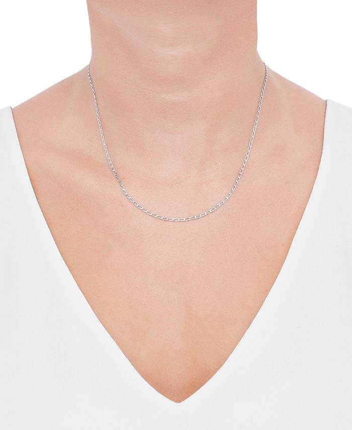 Giani Bernini Polished Cable Link 18" Chain Necklace, Created for Macy ...