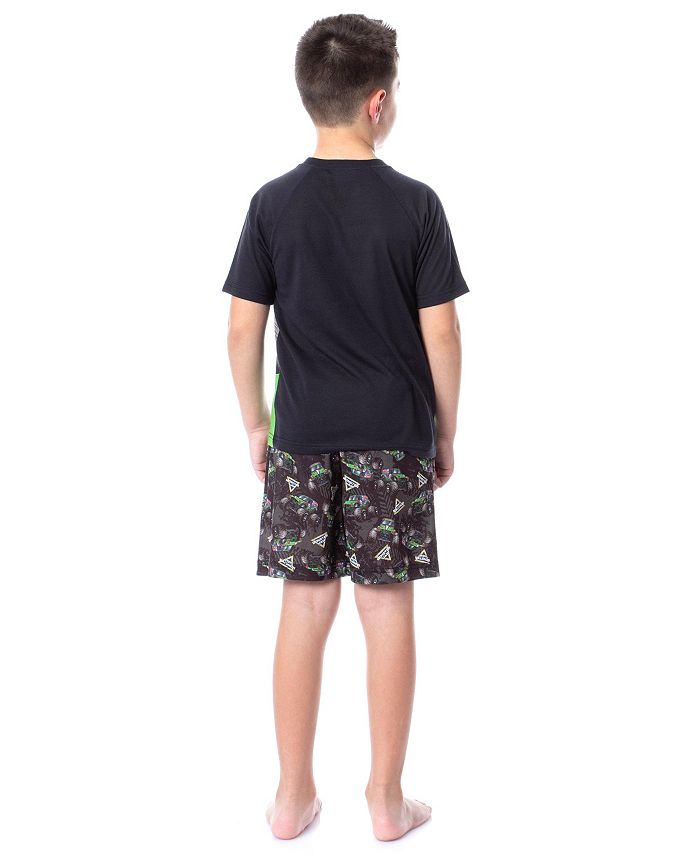 Monster Jam Boys Grave Digger Truck Sleep Pajama Set - Macy's