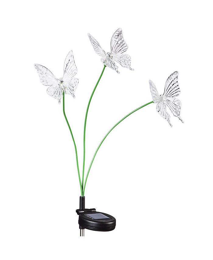 Evergreen Butterfly Solar Garden Stake - Macy's