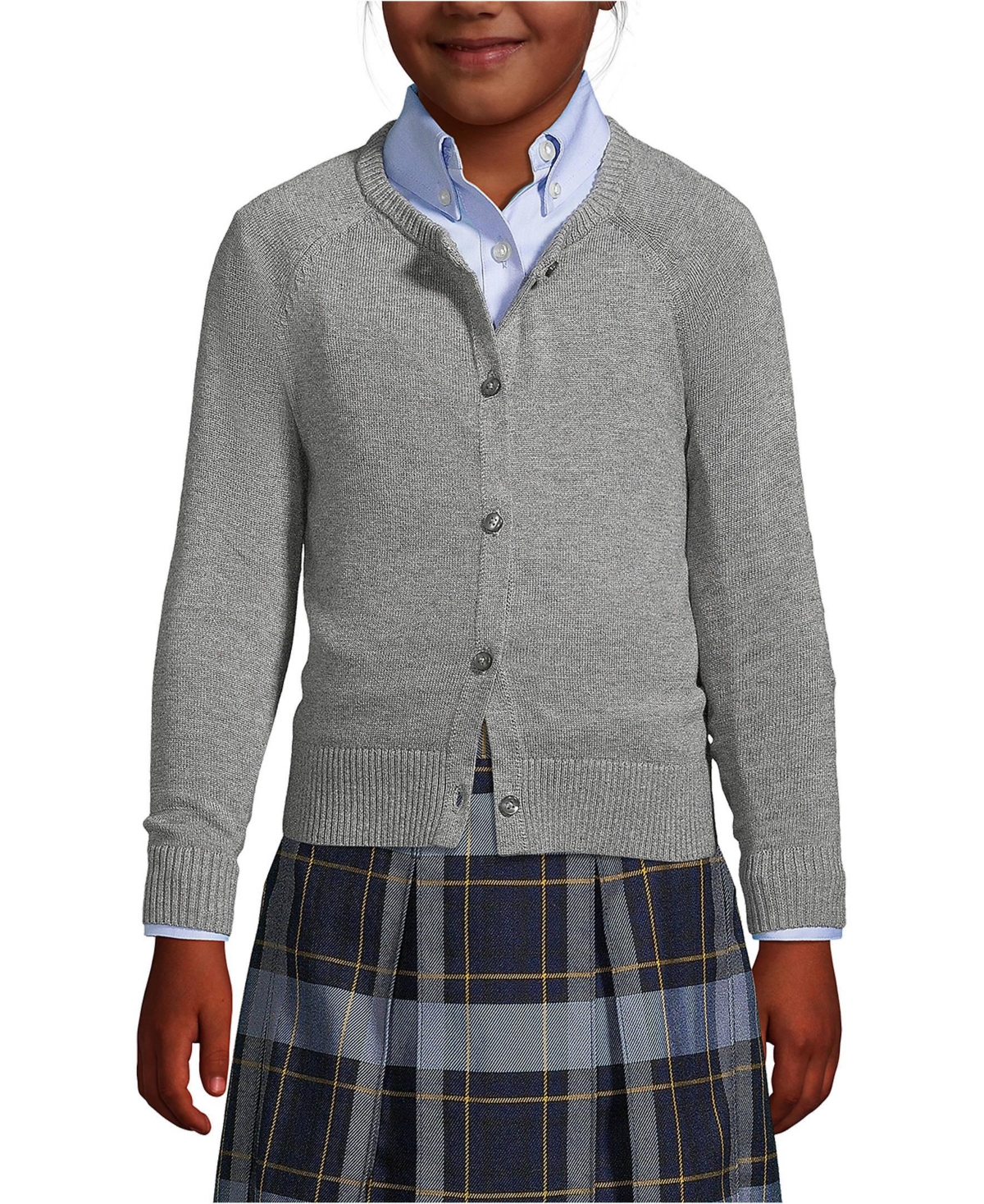 Click here for Lands End Girls School Uniform Cotton Modal Cardig... prices
