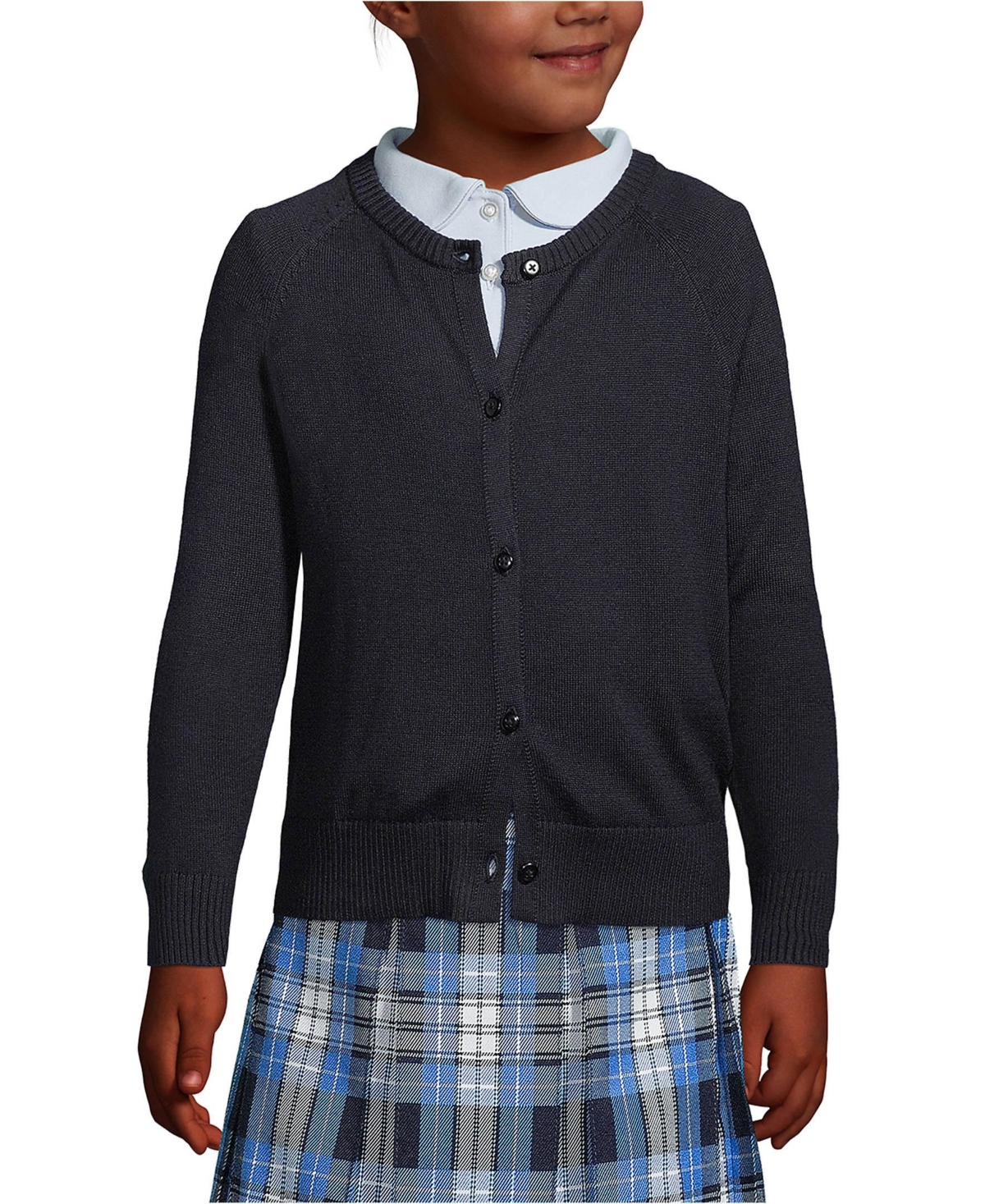 Click here for Lands End Girls School Uniform Cotton Modal Cardig... prices
