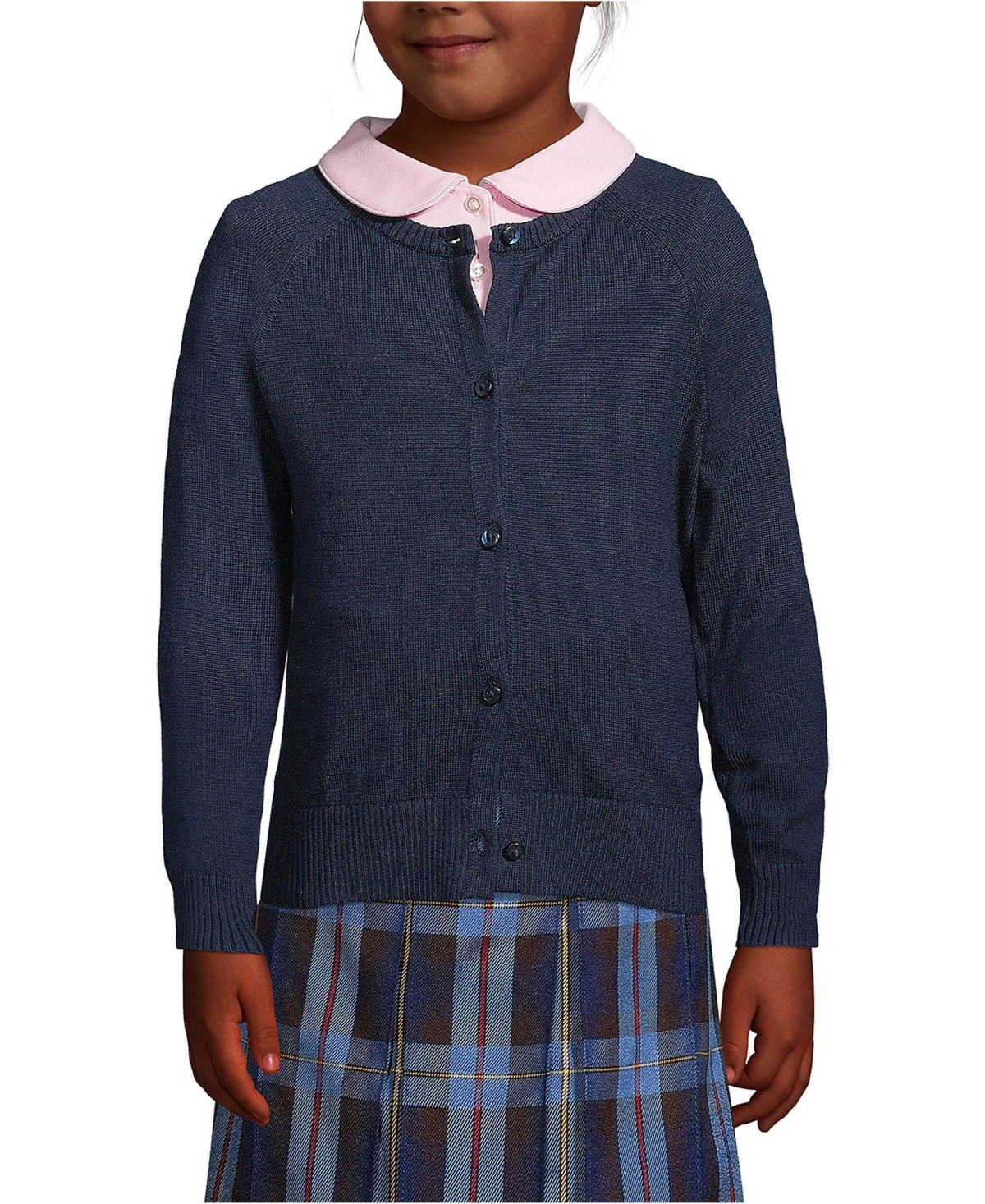Click here for Lands End Girls School Uniform Cotton Modal Cardig... prices