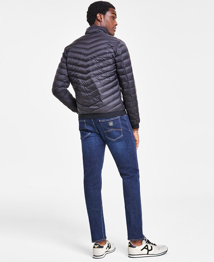 A|X Armani Exchange Men's Ribbed Puffer Jacket - Macy's