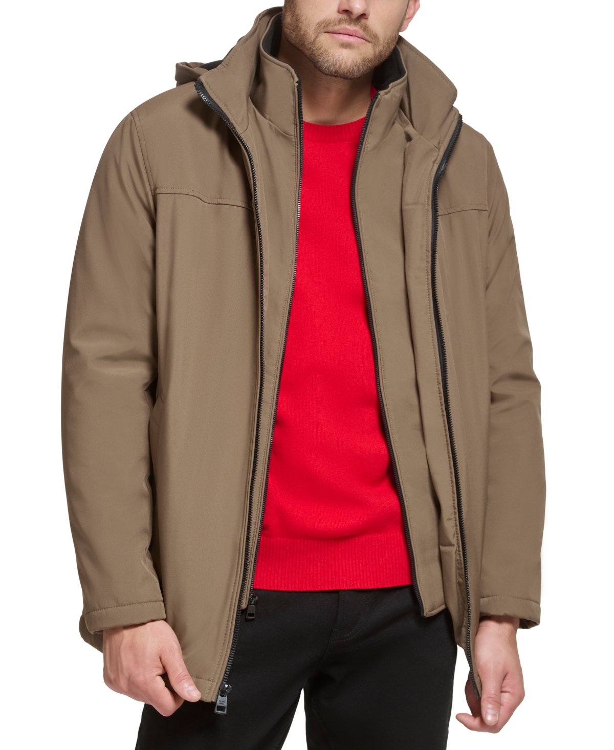Click here for Calvin Klein Mens Infinite Stretch Jacket With Pol... prices