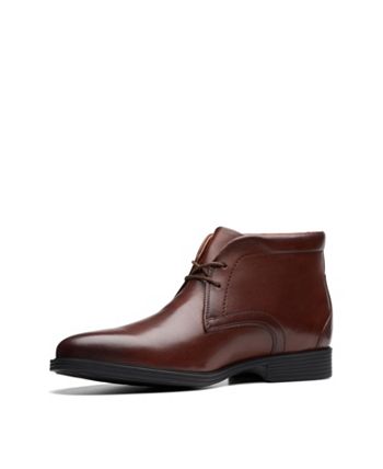 Clarks Men's Collection Whiddon Leather Mid Lace Up Boots - Macy's
