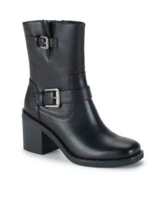 Baretraps Women's Mayla Mid Calf Moto Boots - Macy's