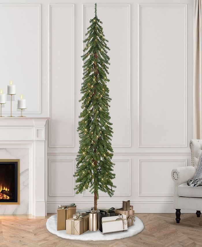 Puleo 7' Pre-Lit Alpine Artificial Tree - Macy's