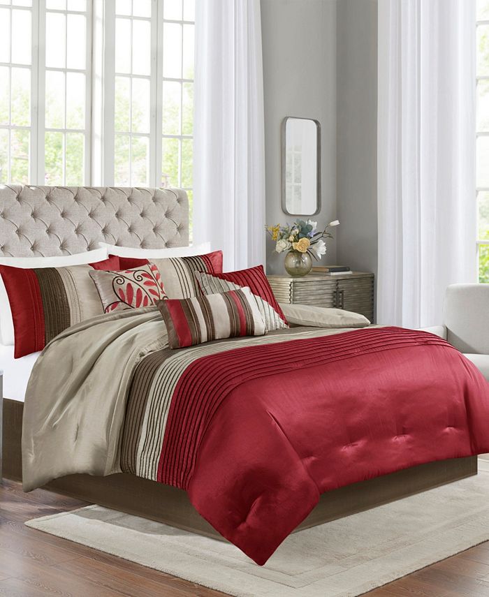 Madison Park CLOSEOUT! Amherst 7-Pc. Comforter Set, Full - Macy's