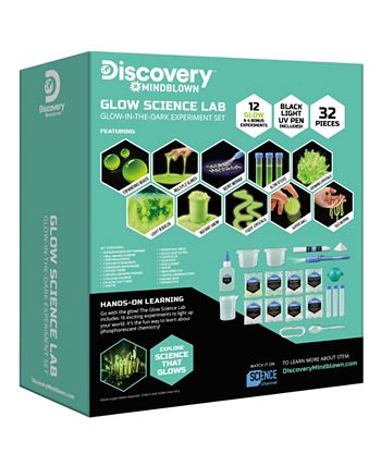 Discovery #MINDBLOWN Glow Science Lab Glow-In-The-Dark Experiment Set ...