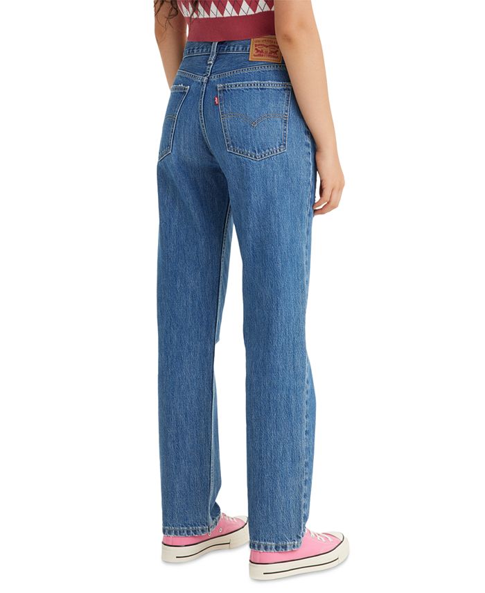 Levi's Low Pro Classic Straight-Leg High Rise Jeans - Macy's