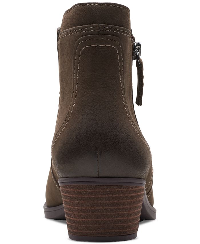Clarks Women's Charlten Ave Zip Booties - Macy's