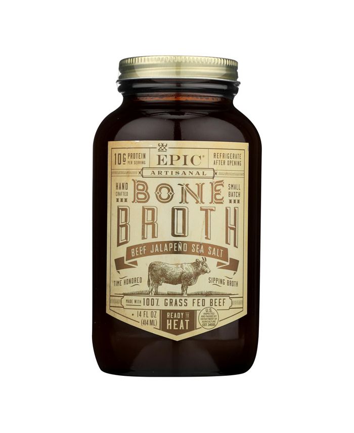 Epic Bone Broth-Beef-Jalapeno Sea Salt - Case of 6 - 14 FZ - Macy's