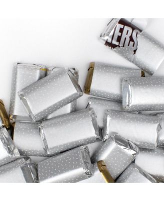 41 Pcs Silver Candy Party Favors Hershey's Miniatures Chocolate - Macy's