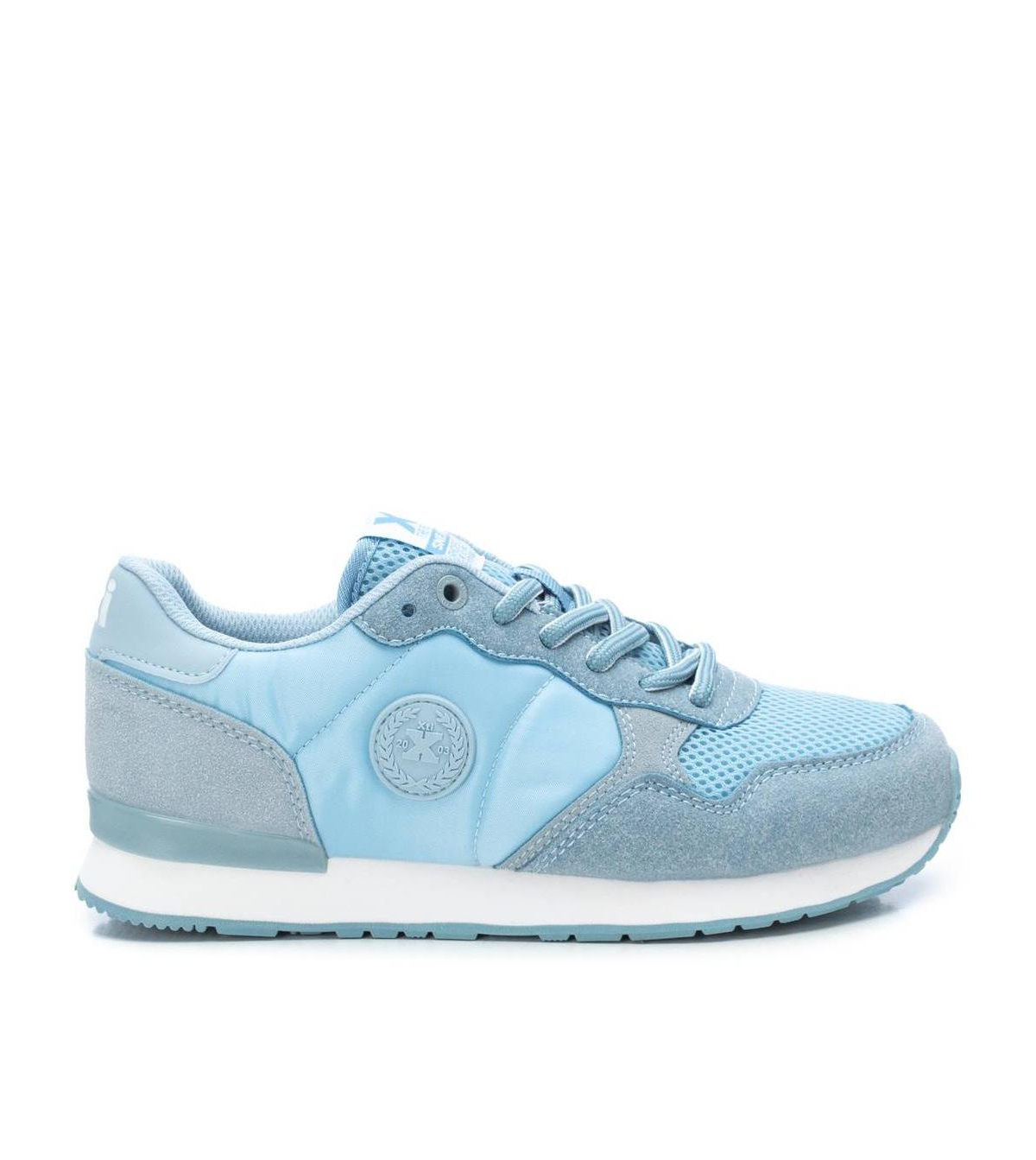Click here for Womens Lace-Up Sneakers By Xti - Light/pastel blue prices