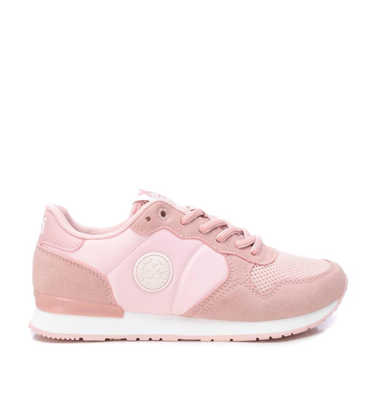 Click here for Womens Lace-Up Sneakers By Xti - Light/pastel pink prices