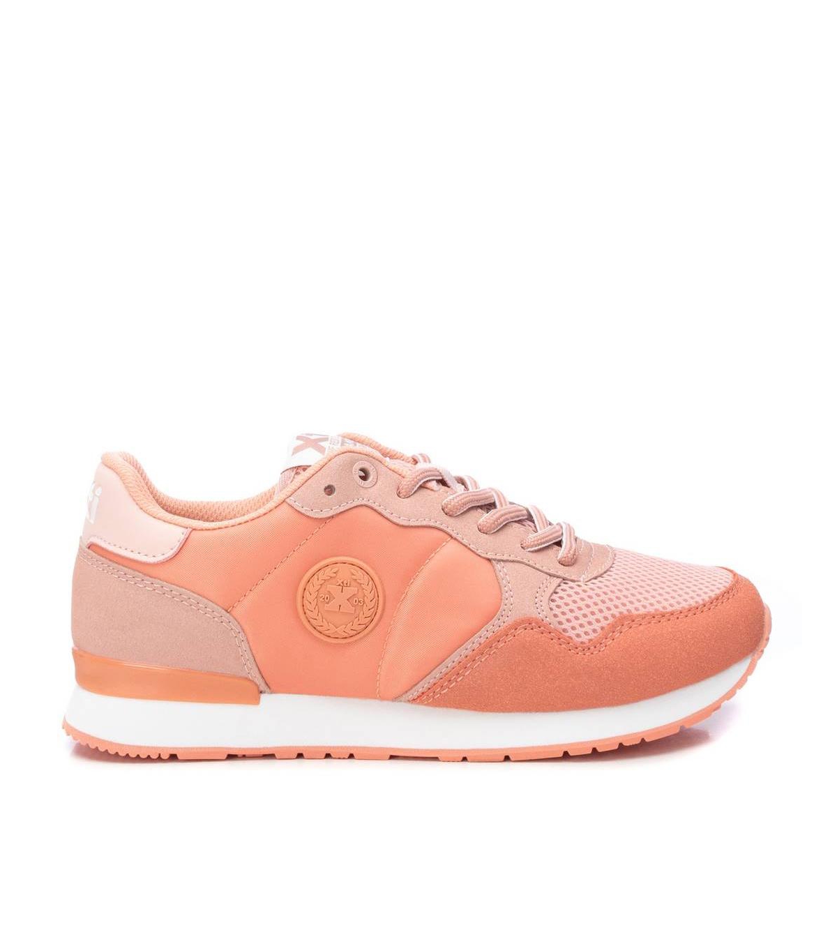 Click here for Womens Lace-Up Sneakers By Xti - Light/pastel oran... prices