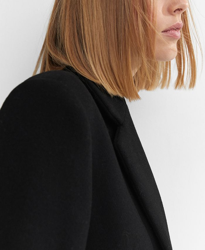 MANGO Women's Wool-Blend Overcoat - Macy's