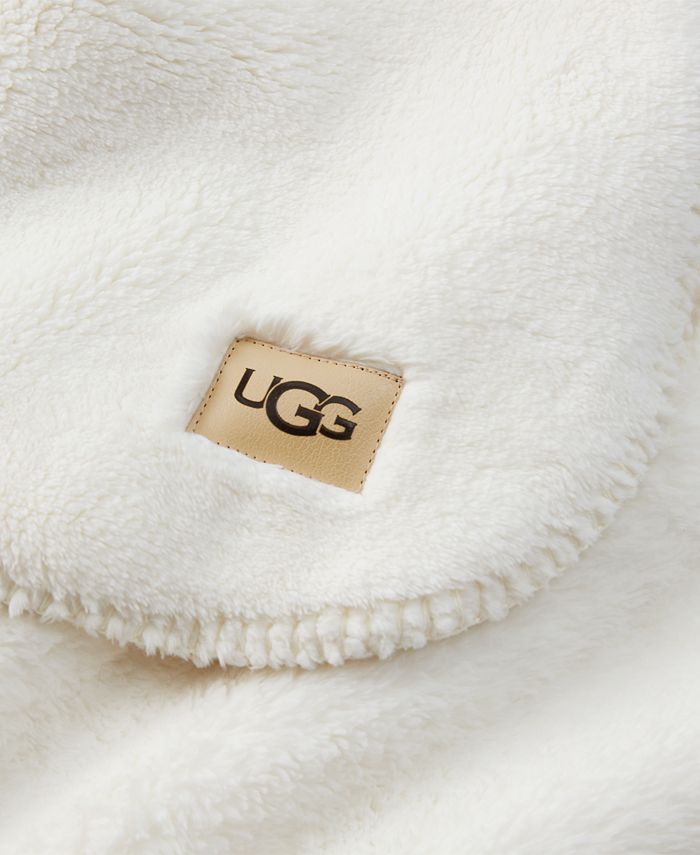 UGG® Saige Plush Throw, 50" x 70" - Macy's