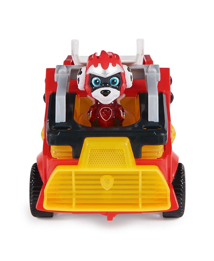 Paw Patrol The Mighty Movie, Firetruck Toy with Marshall Mighty Pups ...