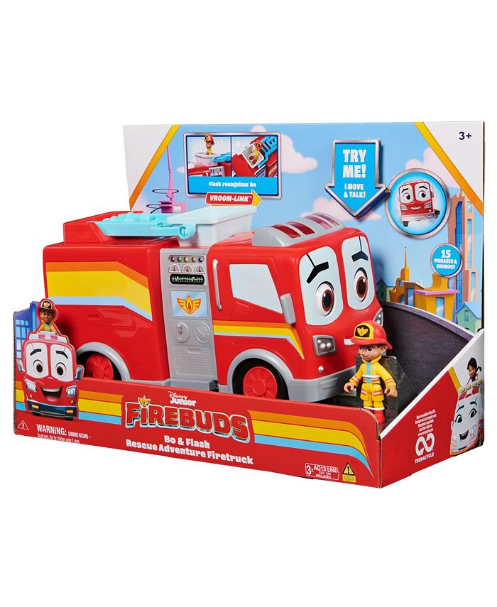 FireBuds Bo Flash Rescue Adventure Fire Truck with Vroomlink, Lights ...
