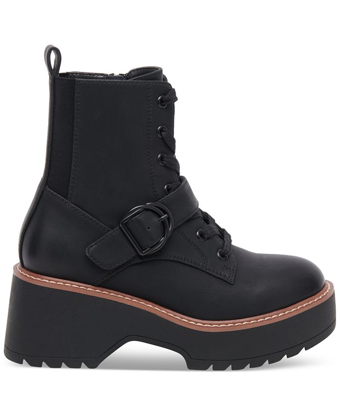 Aqua College Women's Waterproof Gecko Lace-Up Buckled Booties - Macy's