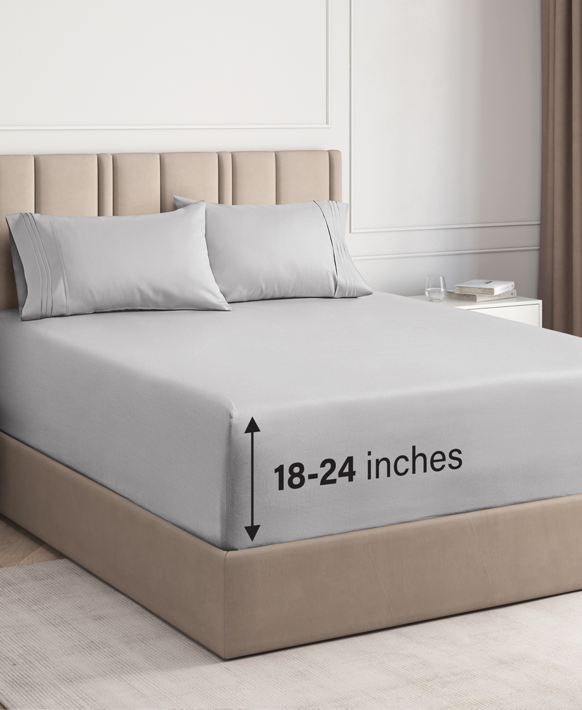 Click here for Cgk Unlimited Cotton Sheet Set 18 - 24 Inch Extra... prices