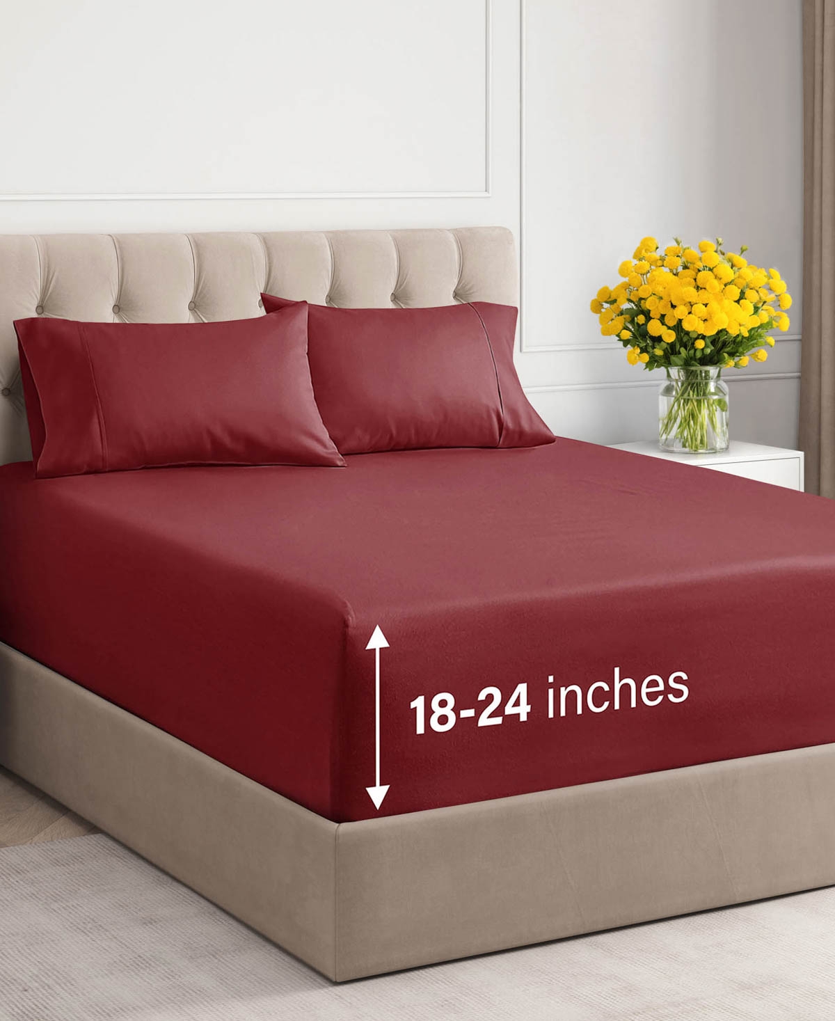 Click here for Cgk Unlimited Cotton Sheet Set 18 - 24 Inch Extra... prices