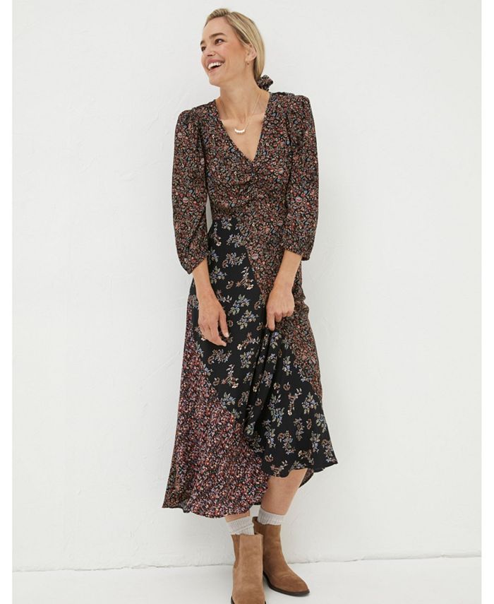 FatFace Women's Nate Craft Floral Midi Dress - Macy's