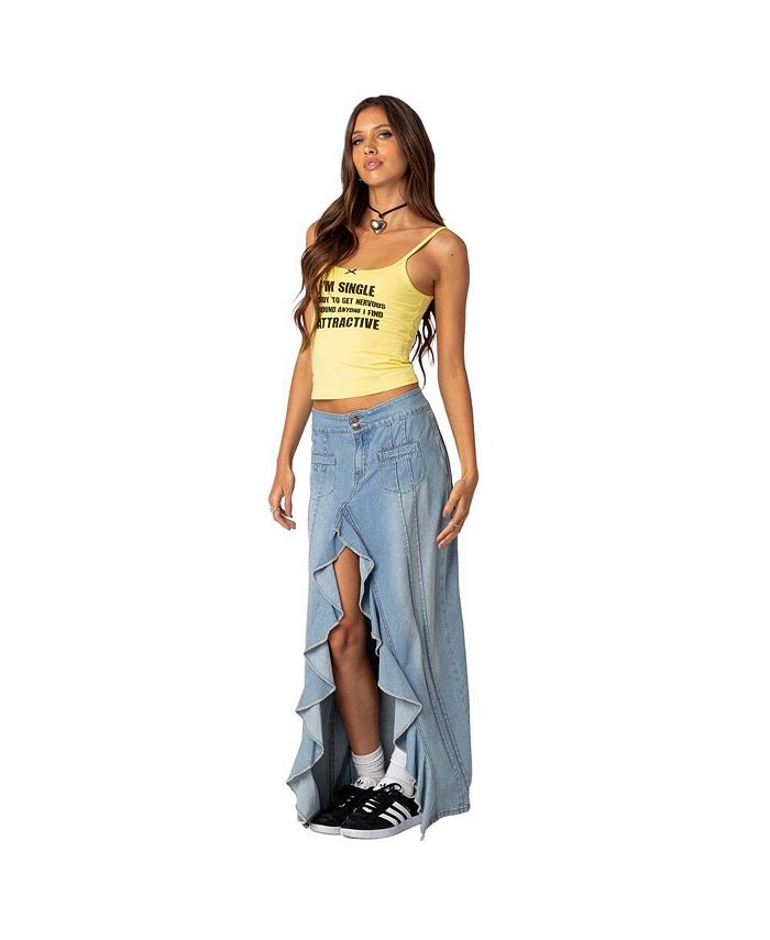 Edikted Women's I'm Single tank top - Macy's