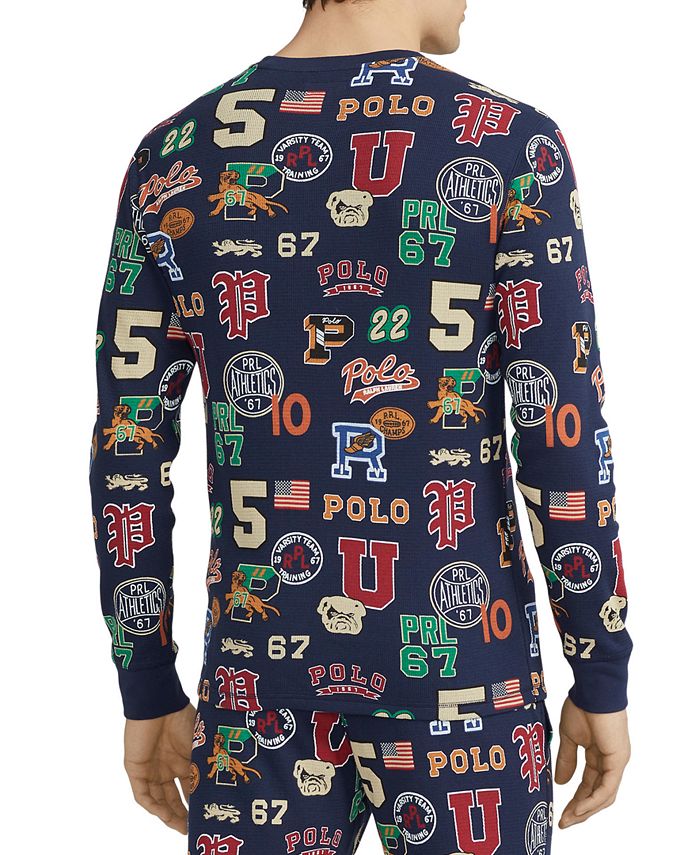 Polo Ralph Lauren Mens Printed Waffle Knit Sleep Shirt Macys