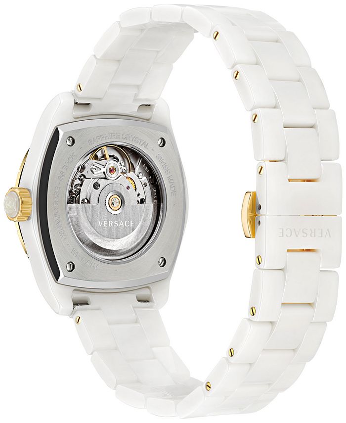Versace Women's Swiss Automatic DV One Diamond (1/2 ct. t.w.) White ...