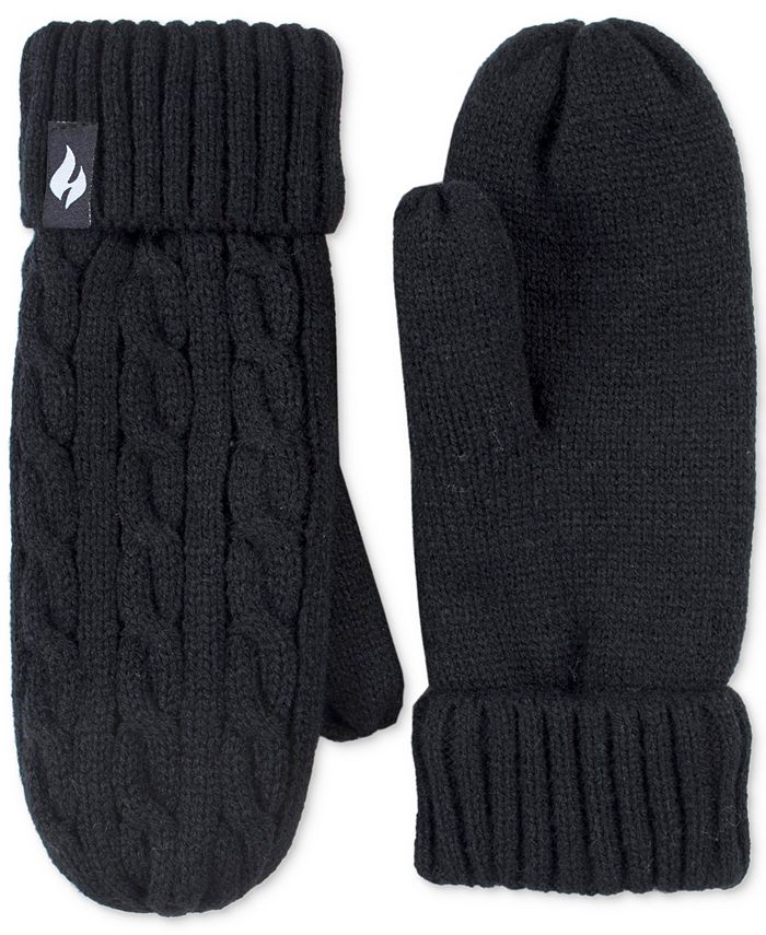 Heat Holders Jackie Cable Knit Mittens - Macy's