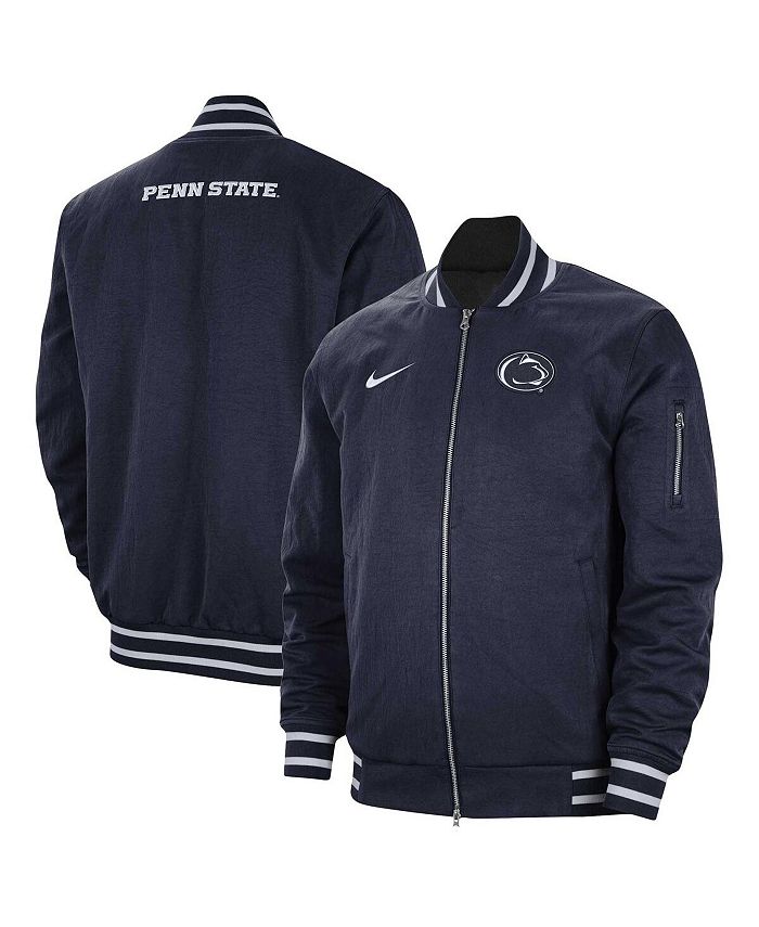 Nike Men's Navy Penn State Nittany Lions Full-Zip Bomber Jacket - Macy's