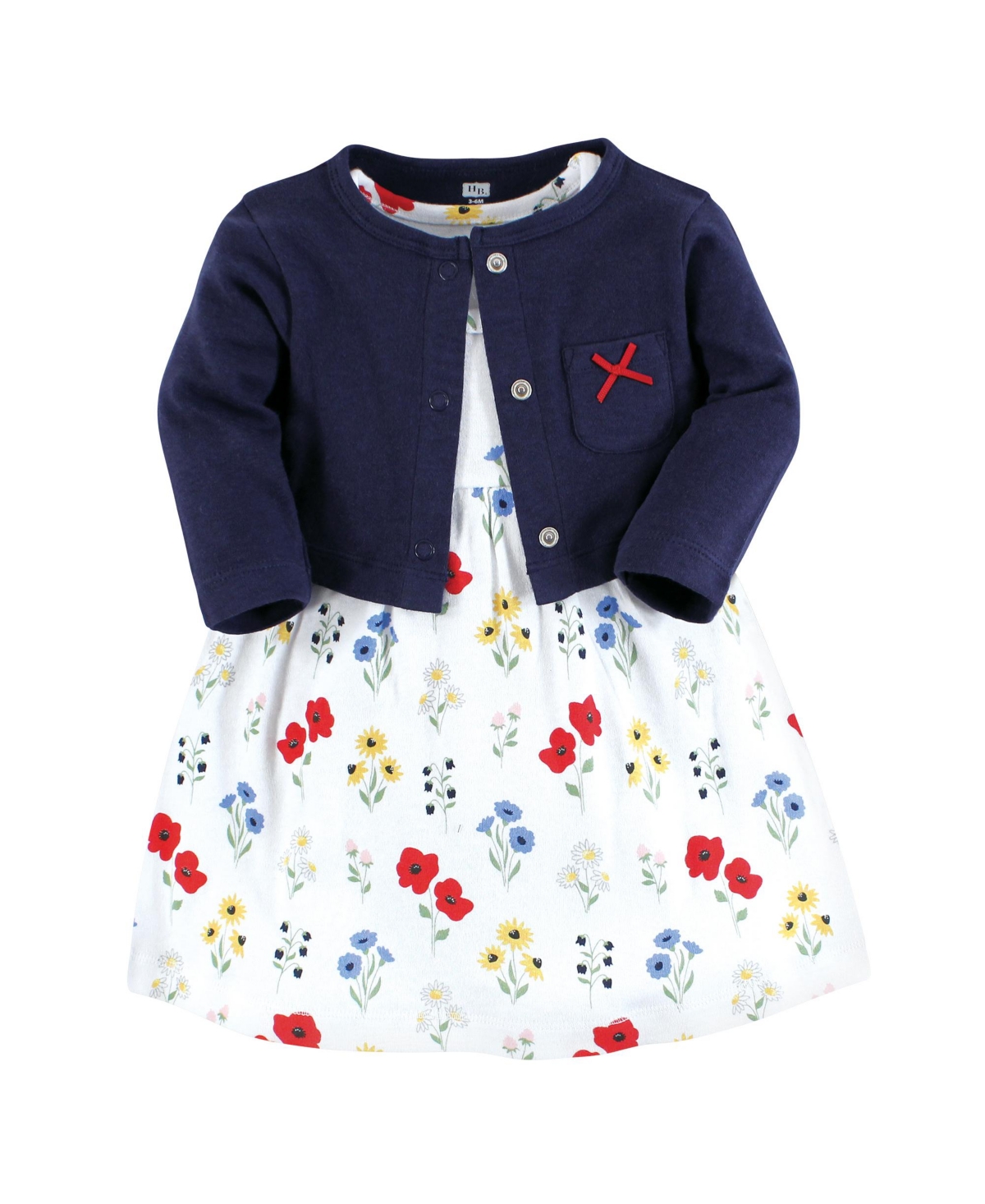 Click here for Hudson Baby Toddler Girl Cotton Dress and Cardigan... prices