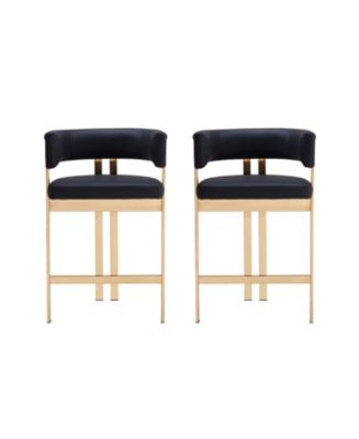 Infinity Luxury Modern Counter Bar Stool, 2 Piece Set - Macy's