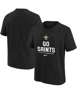 Big Boys Nike Black New Orleans Saints Team Slogan T-shirt - Macy's