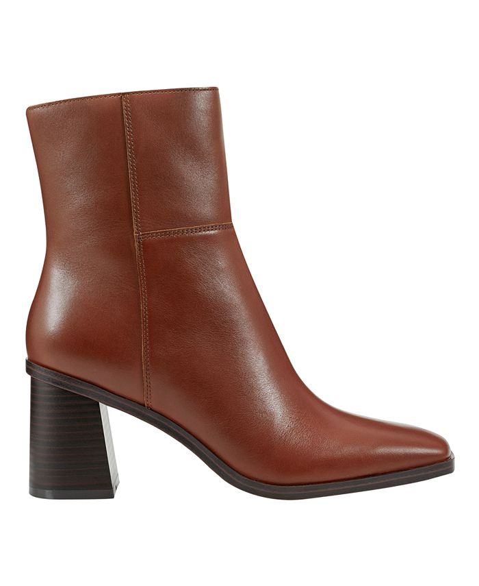 Marc Fisher Women's Dairey Square Toe Block Heel Dress Booties - Macy's