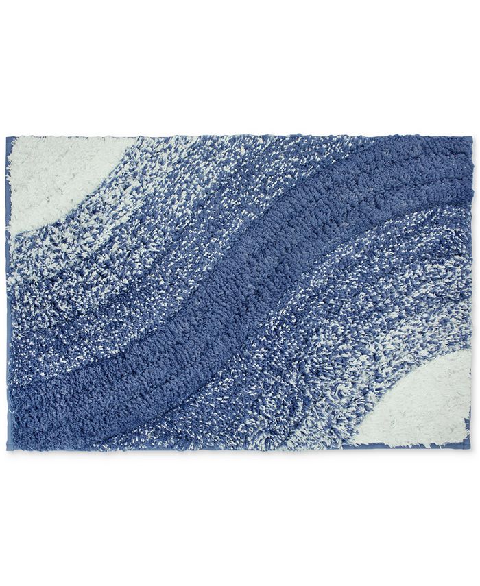 Seventh Studio Heathered Wave Bath Rug, 20" x 30" - Macy's