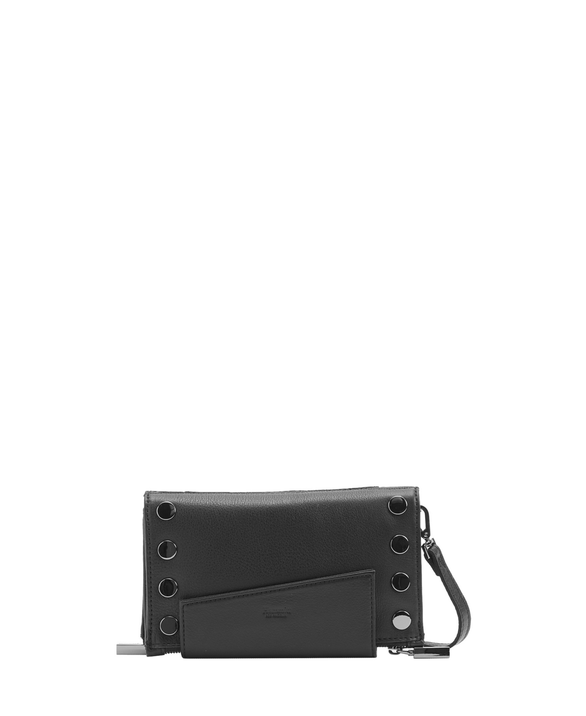 Click here for Hammitt Levy Leather Wallet Crossbody - Black Gunm... prices