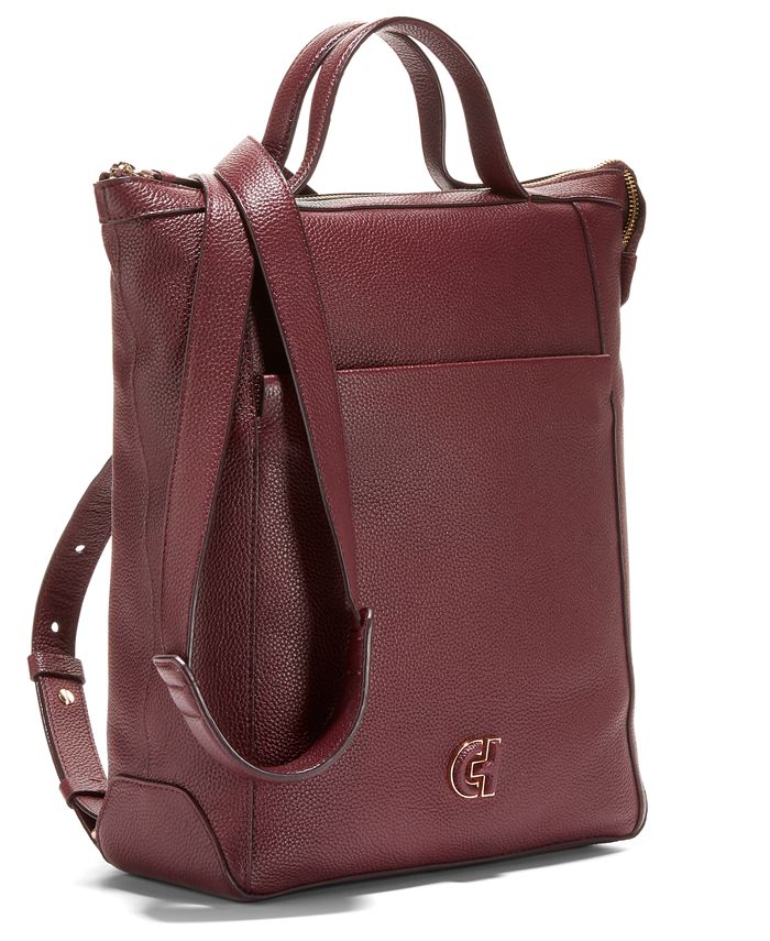 Cole Haan Small Grand Ambition Convertible Leather Backpack - Macy's