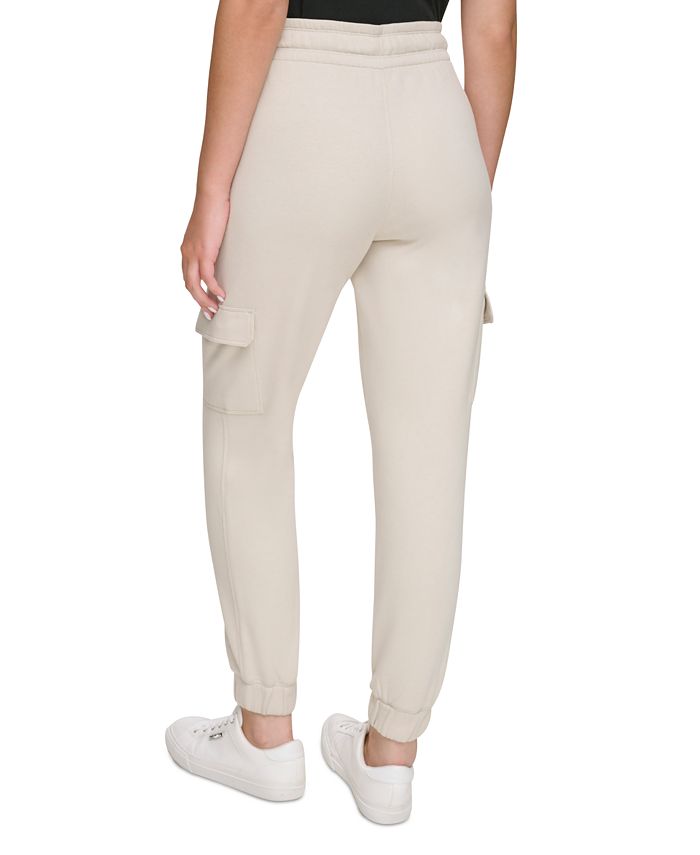 Calvin Klein Women's Slim-Fit Drawstring Cargo Joggers - Macy's