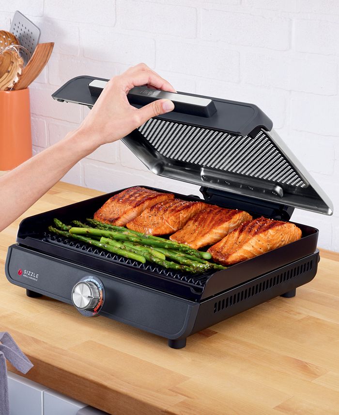 Ninja Sizzle Smokeless Indoor Grill & Griddle GR101 - Macy's