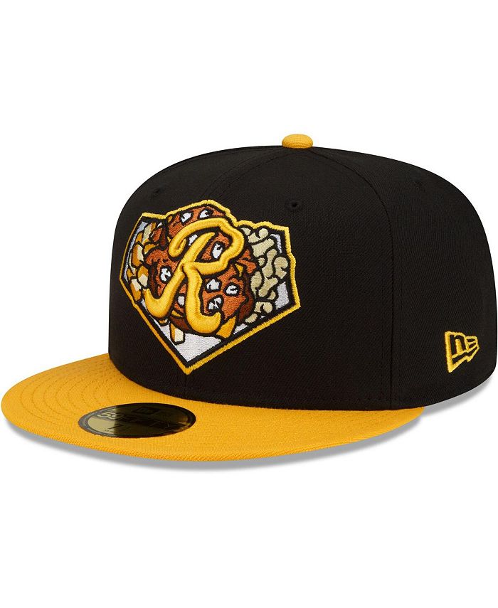 New Era Men's Black, Gold Rochester Red Wings Theme Night 59FIFTY ...
