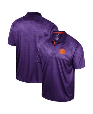 Men's Colosseum Purple Clemson Tigers Honeycomb Raglan Polo Shirt - Macy's