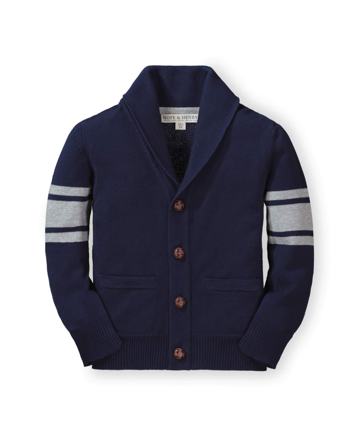 Click here for Hope & Henry Baby Boys Letterman Shawl Collar Swea... prices